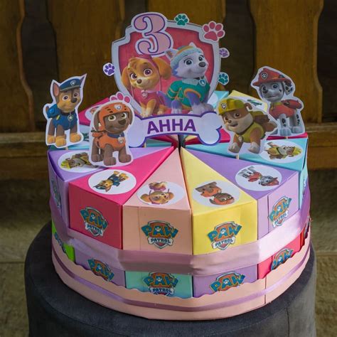 Картонена торта Пес Патрул за момиче