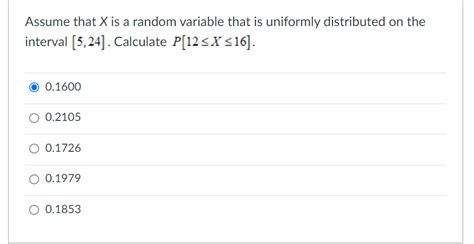 Solved Assume That X Is A Random Variable That Is Uniformly
