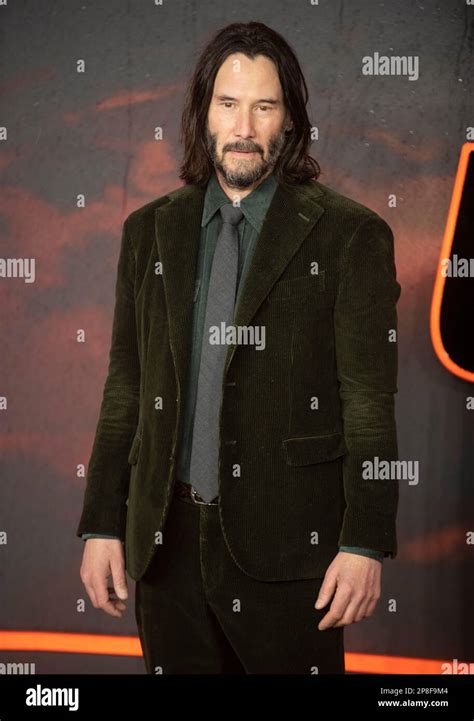 Keanu Reeve At The John Wick Chapter 4 Film Premiere London Uk