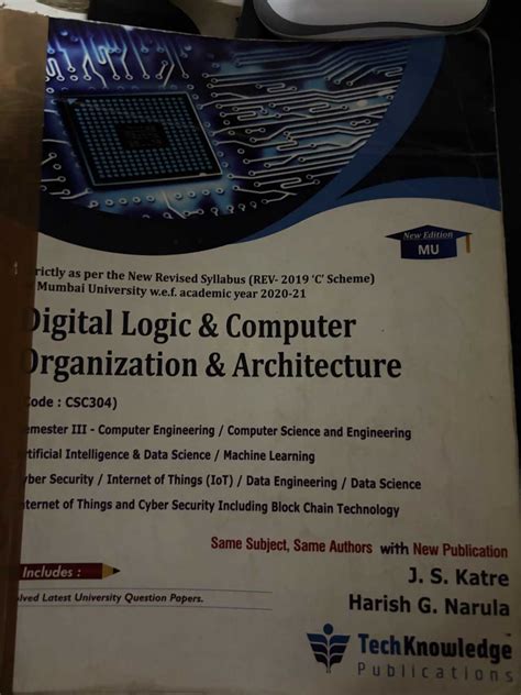 Buy Digital Logic And Computer And Architecture Bookflow