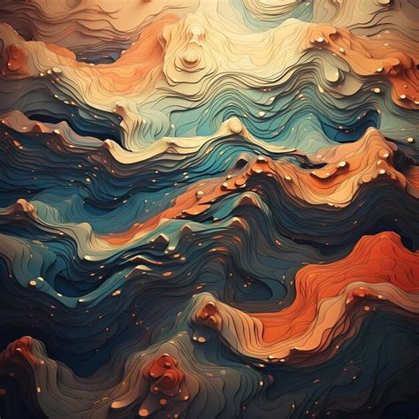 Premium Photo Topography Style Design Landscape Abstract