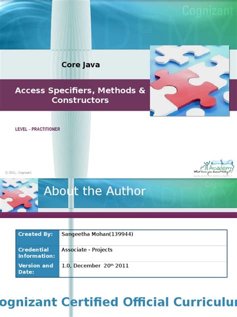 Accessspecifiers Methods Constructors Ppt3 Pdf Constructor