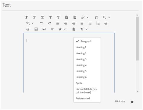 Configure The Rich Text Editor To Author Content In Adobe Experience