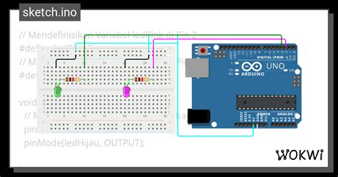 LED PINK Isha Keren Wokwi ESP STM Arduino Simulator