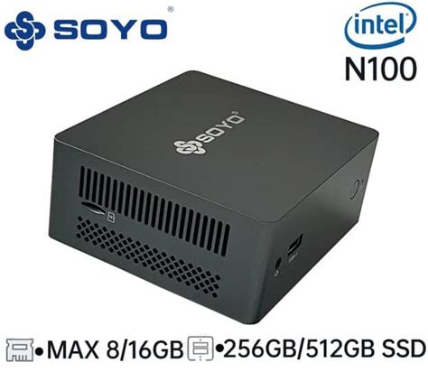 Soyo M2plus Mini Pc 8gb Ram 256 Gb Ssd Intel Celeron N100 Windows