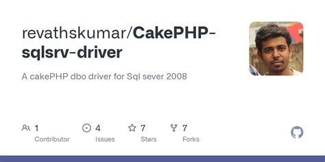 github revathskumar cakephp sqlsrv driver a cakephp dbo driver for