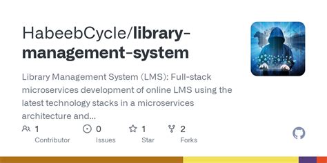 GitHub HabeebCycle Library Management System Library Management System LMS Full Stack
