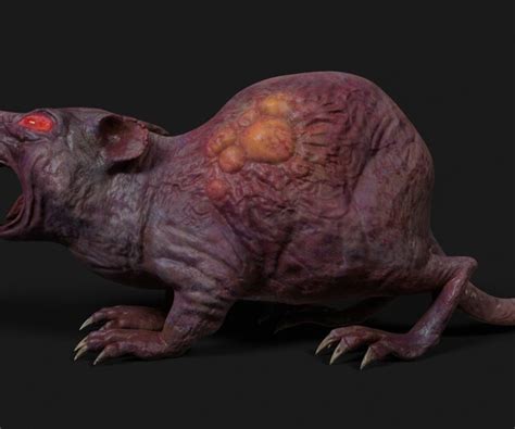 Artstation Rat Mutant Collection Game Assets