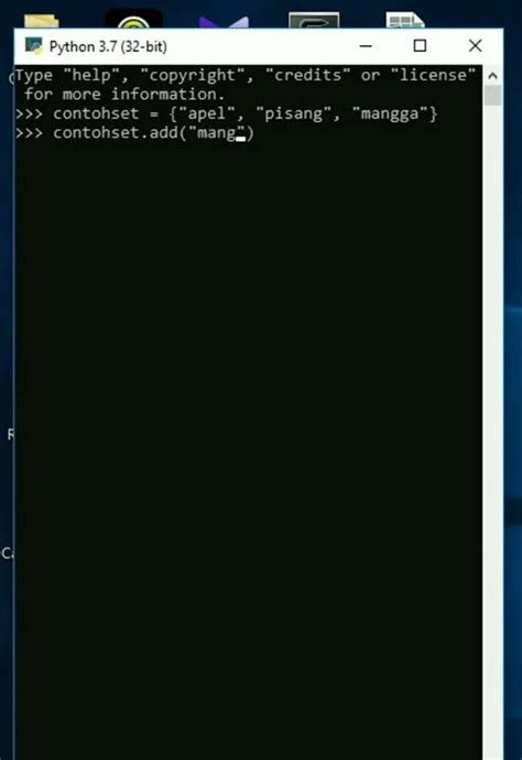 Coding Sederhana Python Set Add Items Youtube
