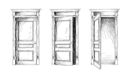 Pencil Drawing Doorway