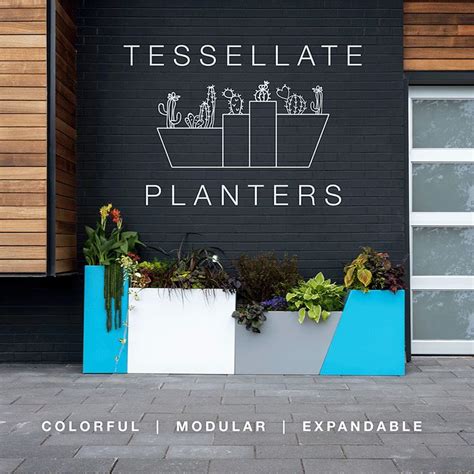 Modular And Expandable Planter System That Defines A Space Recycled Planters Planters Outdoor