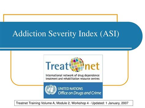 Ppt Addiction Severity Index Asi Powerpoint Presentation Free Download Id 369851