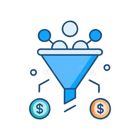Optimizing Sales Funnel For Maximum Conversions Stock Vector Illustration Of Conversions