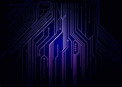 Abstract Technology Futuristic Digital Concept Square Pattern With Lighting Glowing Particles