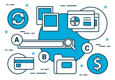 free linear digital data vector elements 144569 vector art at vecteezy