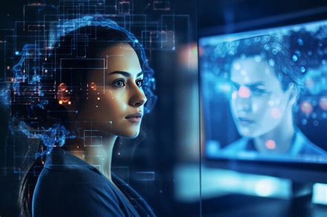 Premium Photo Hologram Revolution Exploring Femaleled Programming And Cognitive Prowess