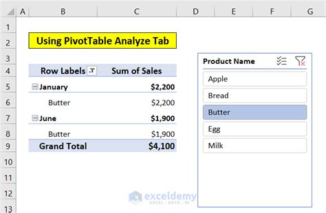 How To Insert A Slicer In Excel 3 Methods Exceldemy
