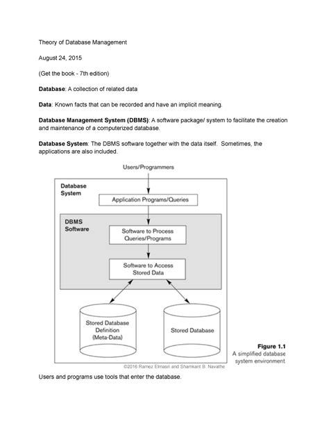 Theory Of Database Management 8 24 Theory Of Database Management
