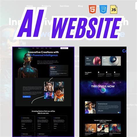 Responsive Ai Website Design Template Html Css And Javascript 💻🚀 — K2infocom Buymeacoffee