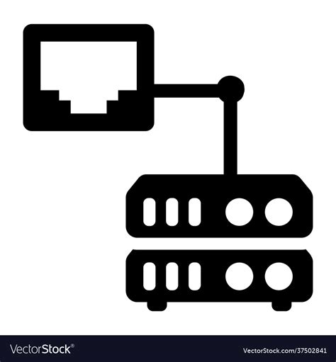 Server Ethernet Royalty Free Vector Image Vectorstock