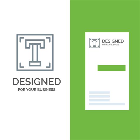 Designer Font Path Program Text Grey Logo Design And Business Card Template 13191426 Vector Art
