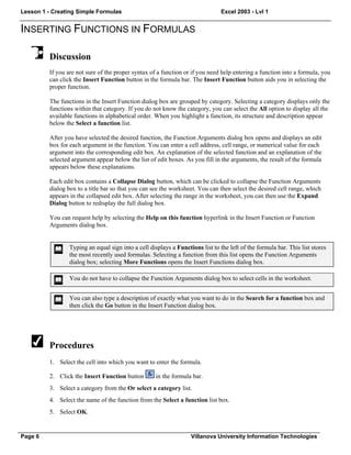 Simple Formulas Excel PDF Business Accounting Finance Business