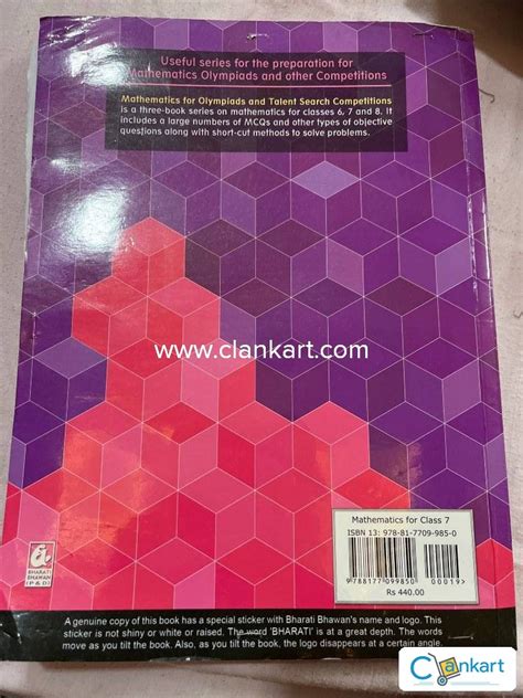 Buy Mathematics For Class 7 Book In Excellent Condition At