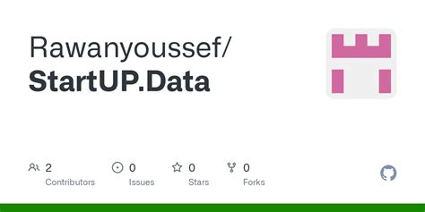 Github Rawanyoussefstartupdata