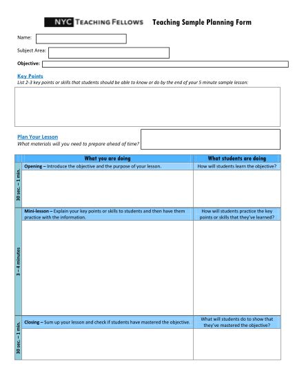 74 Sample Lesson Plan Format Page 5 Free To Edit Download And Print