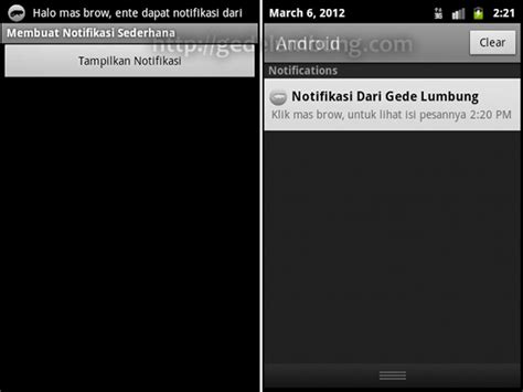 Tutorial Android Cara Membuat Notification Di Aplikasi Android Ng
