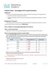 Understanding STP Loop Prevention With Packet Tracer Course Hero