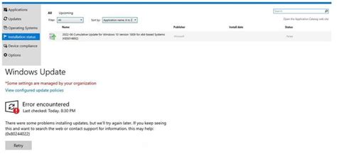 Sccm Configuration Manager Windows Updates Failed In Software