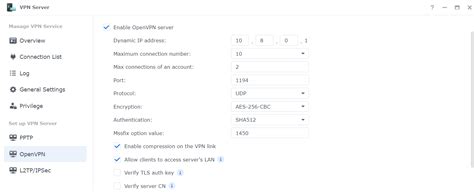 setting up split tunel vpn for local network access r synology