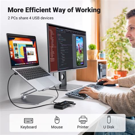 Ugreen 4 Port Usb 3 0 5gbps High Speed Switch Selector Ugreen Uk