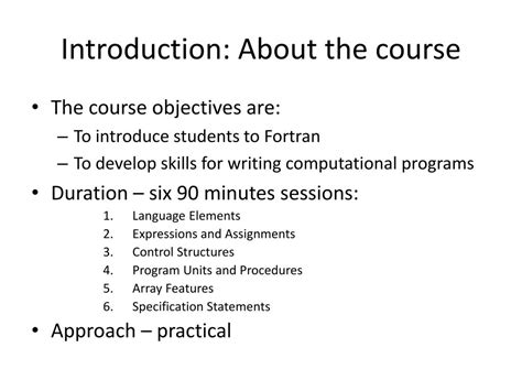 Ppt Fortran Language Elements Powerpoint Presentation Free Download