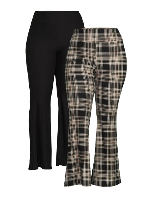 No Boundaries Womens Plus Flare Pant 2 Pack Sizes 1x 4x