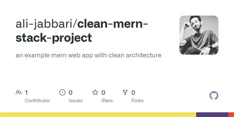 github ali jabbari clean mern stack project an example mern web app with clean architecture