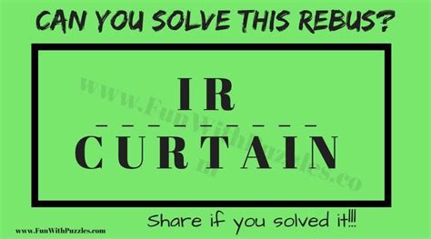 Rebus Riddles With Answers Fun With Puzzles