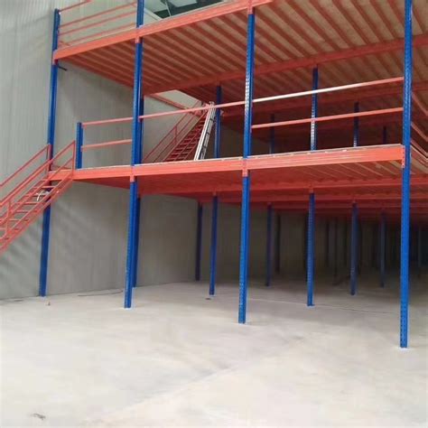 Steel Mezzanine 2 Tier Attic Floor Shelving Mezzanine Rack Storage