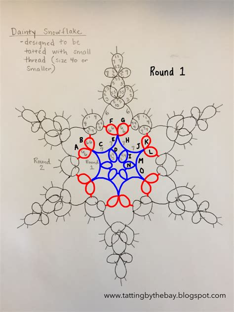 Tatting By The Bay Dainty Snowflake