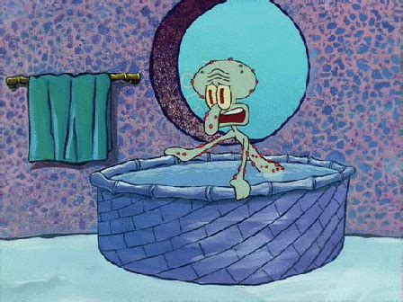 Spongebob And Squidward In Shower