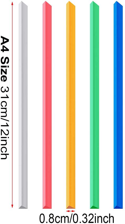 30 Pieces Binding Bars Slide Grip Binding Bars For Office Babe Report Cover A4 Size 40