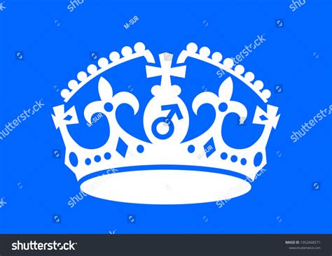 Crown Male Sex Symbol Metaphor Patriarchy Stock Vector Royalty Free