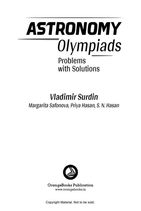 Astronomy Olympiads Wissen Bookstore
