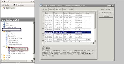 Metamorphic AX SQL Query Tracing In Axapta 4 0 Part 2