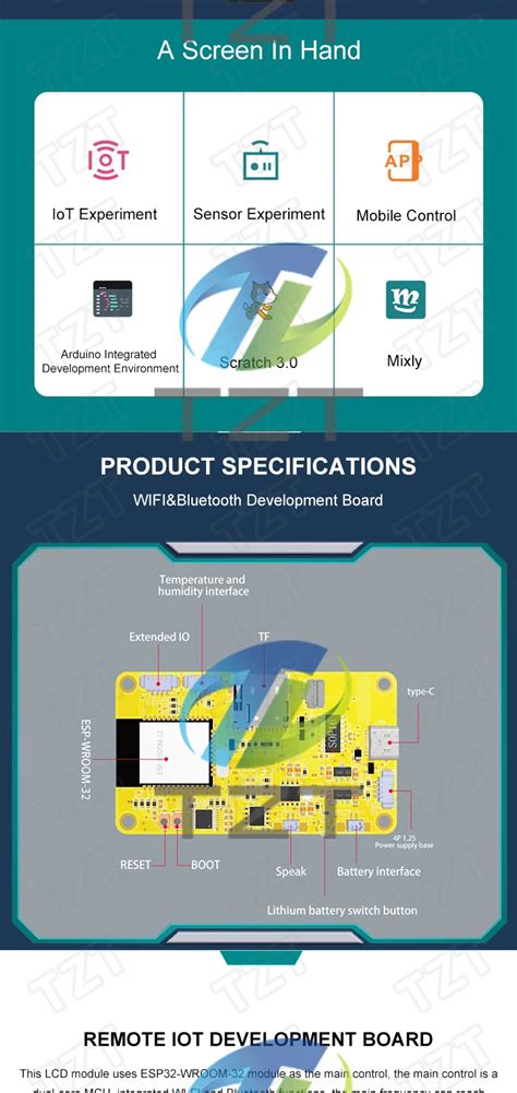 TZT ESP32 LVGL WIFI Bluetooth Development Board 2 4 Inch LCD TFT Module 240 320 Smart Display
