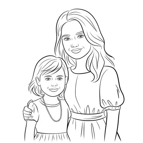 Desenhos De Mãe E Filha Grátis Para Colorir E Imprimir Colorironlinecom