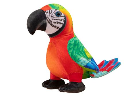 Plush Red Parrot Mascot 20 Cm Toys Plush Toys Papugi I Ptaki