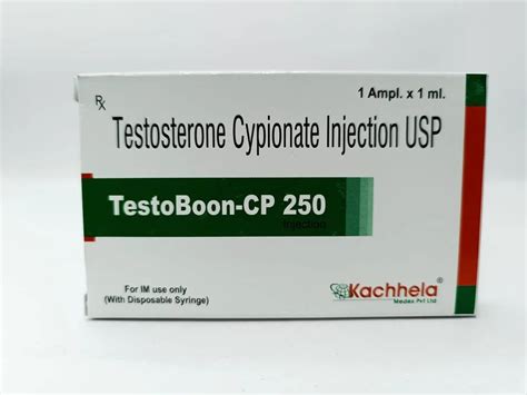 Testoboon Cp 250 Mg Inj Testosterone Cypionate 200 Mgml At ₹ 154vial