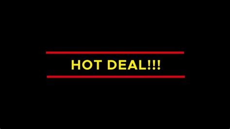 Hot Deal Word Text Animation Graphic Stock Footage Video 100 Royalty